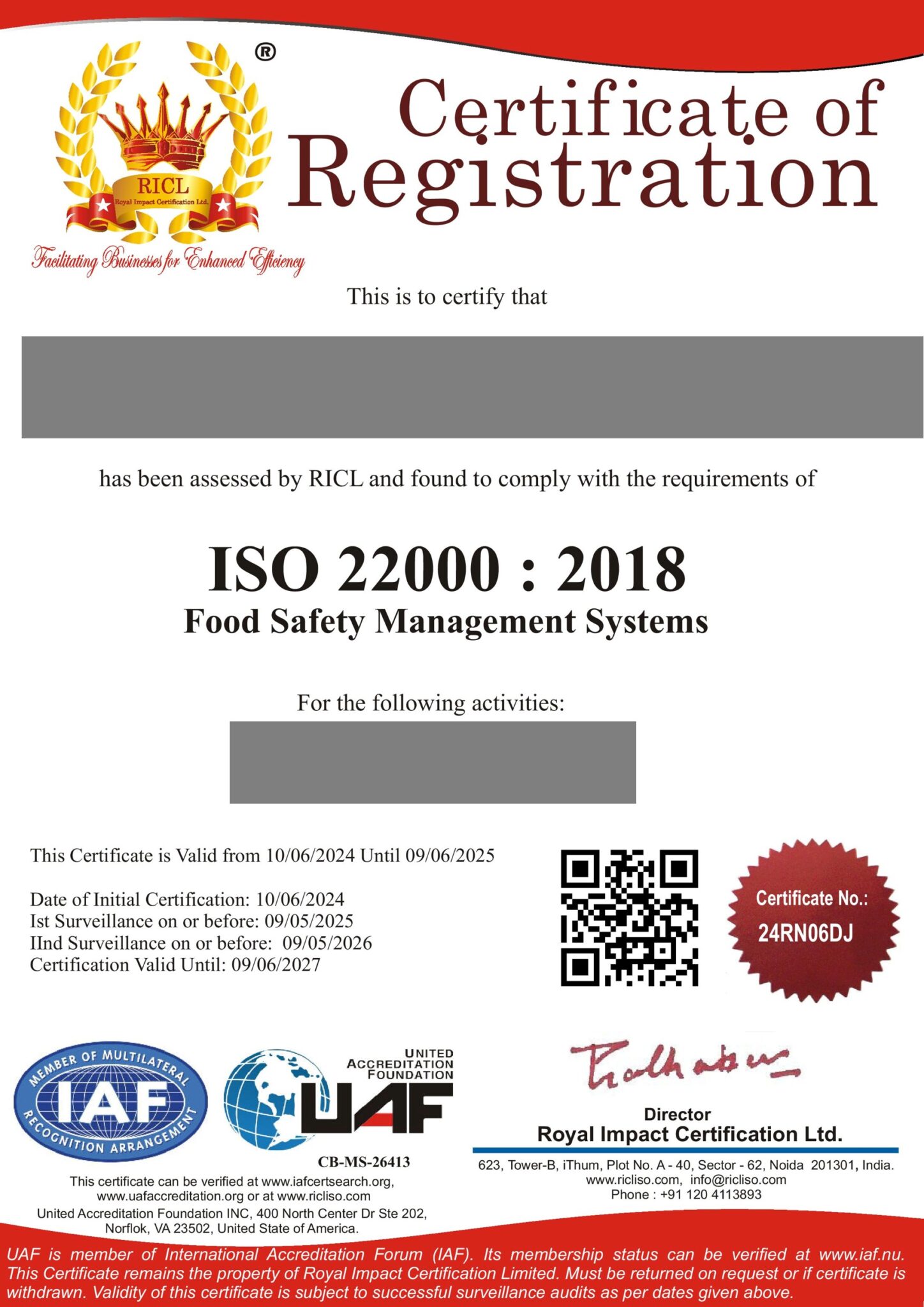 ISO 22000:2018 – PT. CITRA SERTIFIKASI INDONESIA